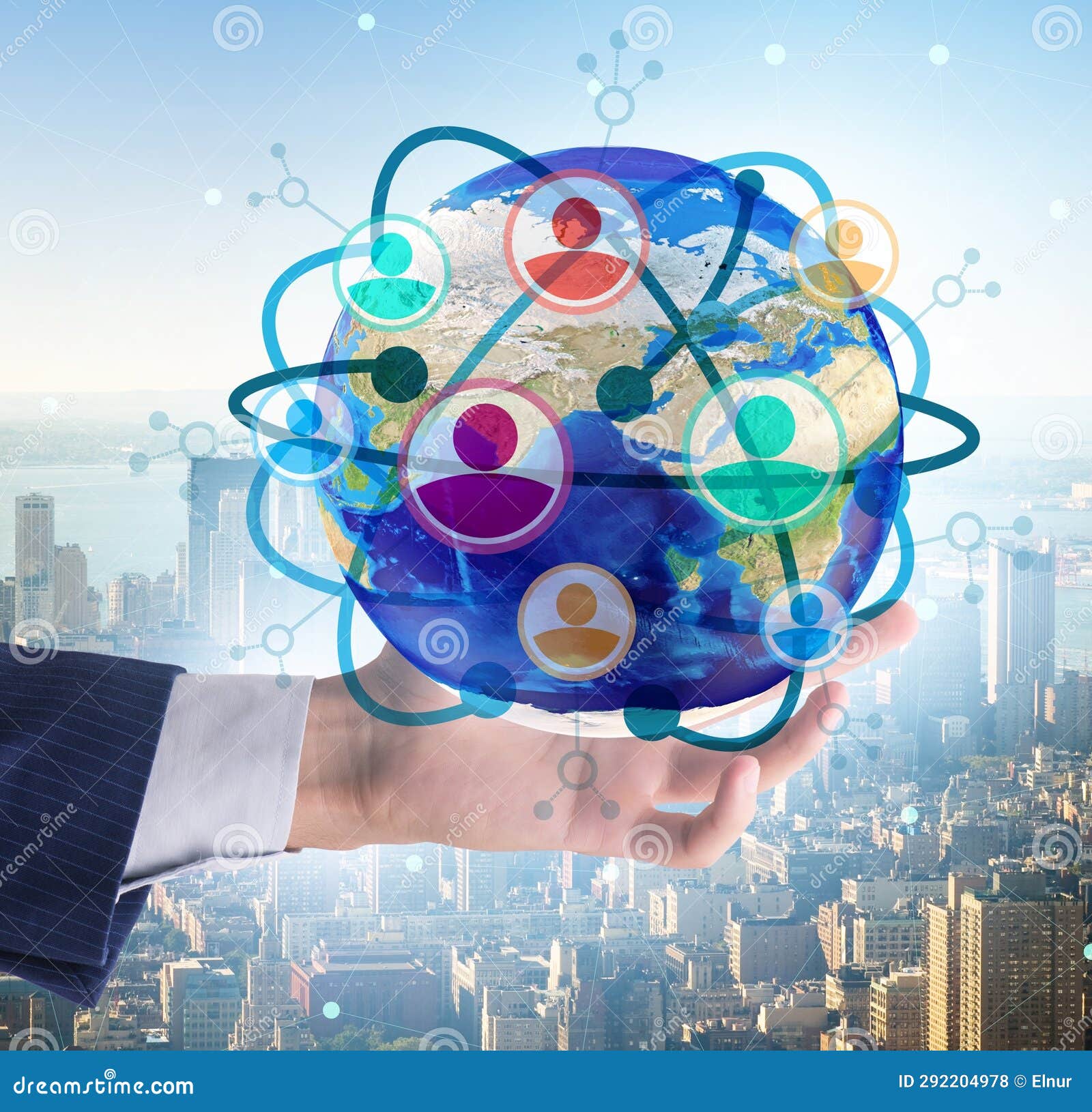 Social Networking Concept with People Stock Photo - Image of multimedia ...