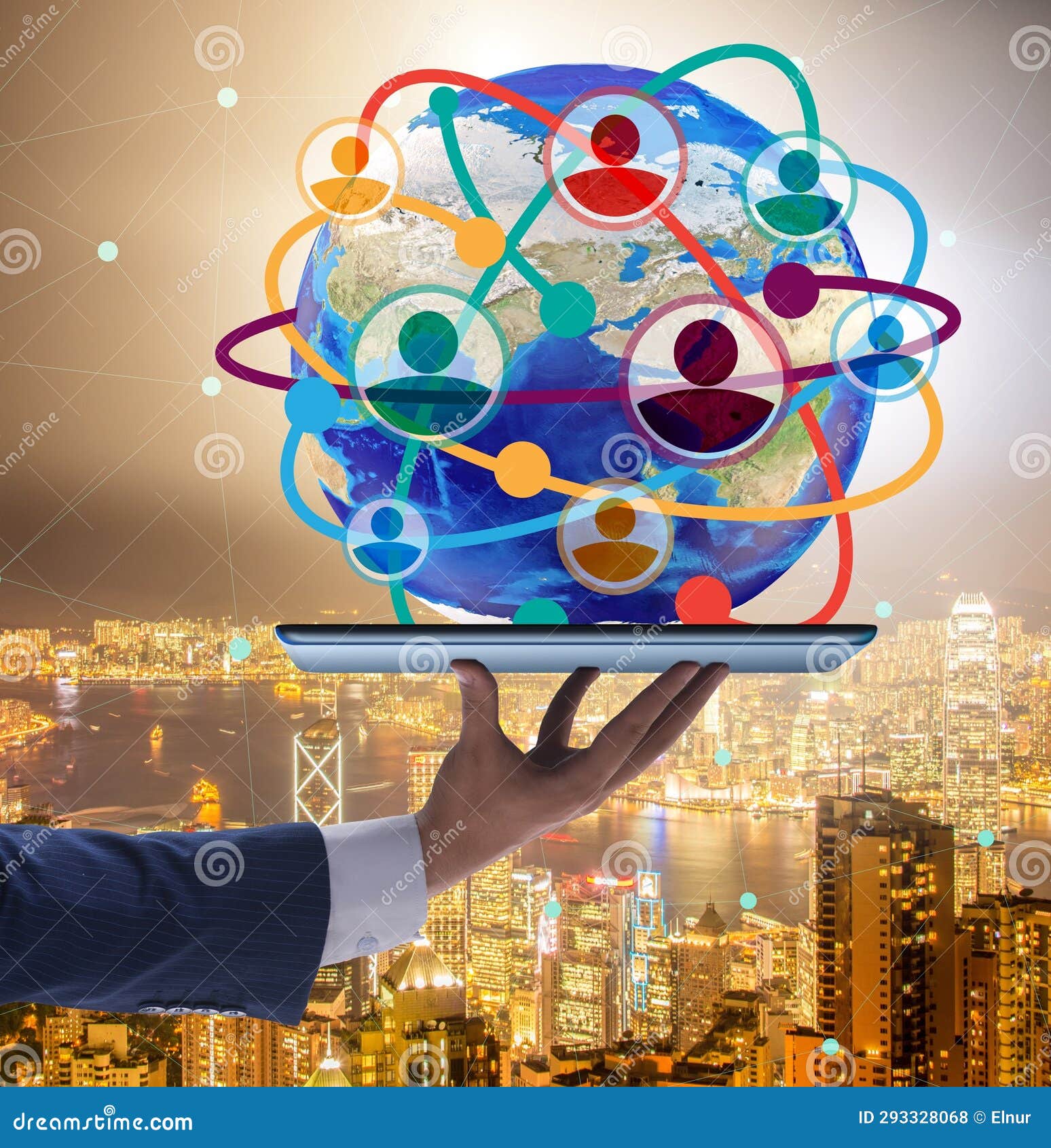 Social Networking Concept with People Stock Photo - Image of ...