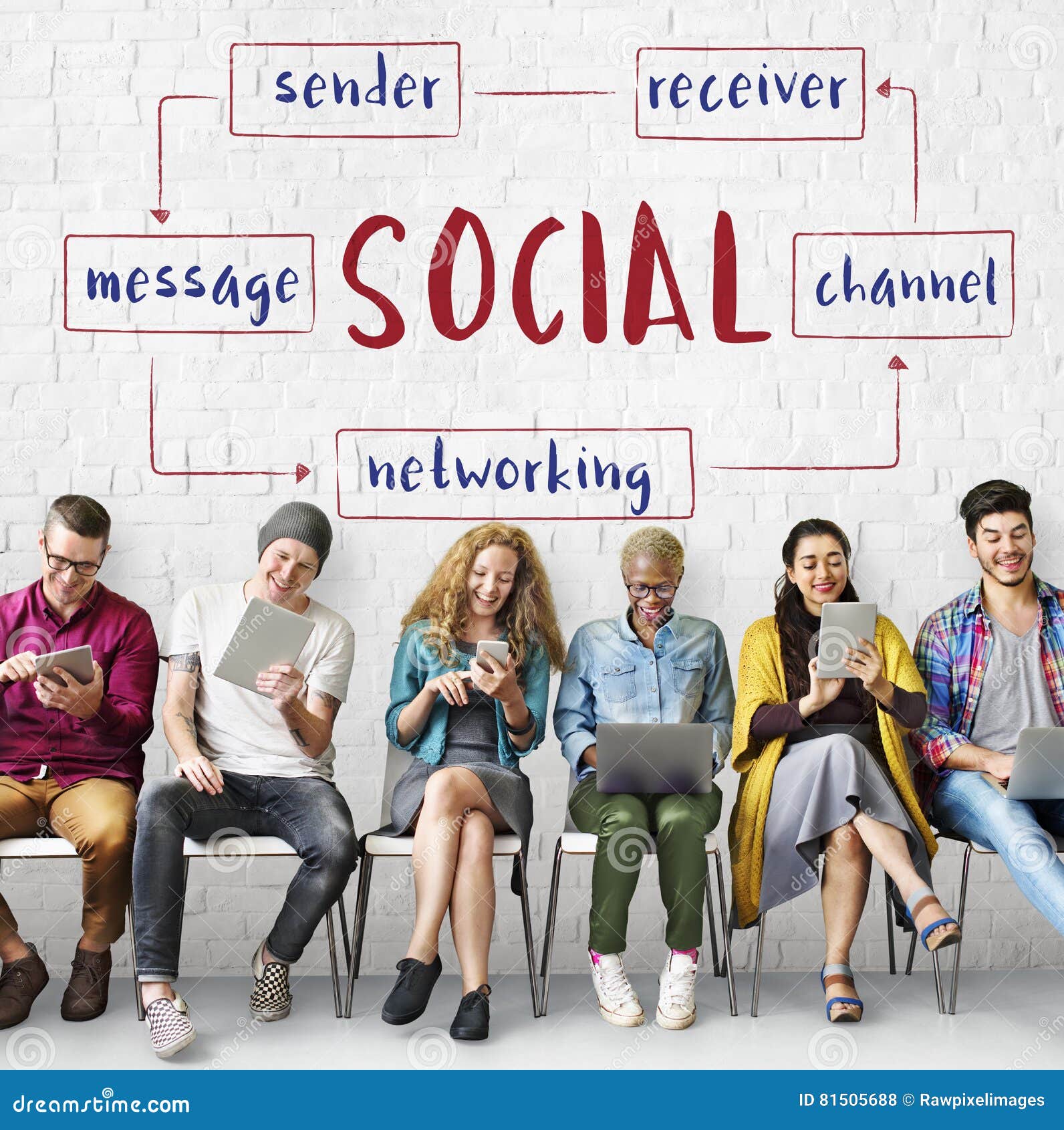 Social Networking Connection Concept Stock Photo - Image of process ...