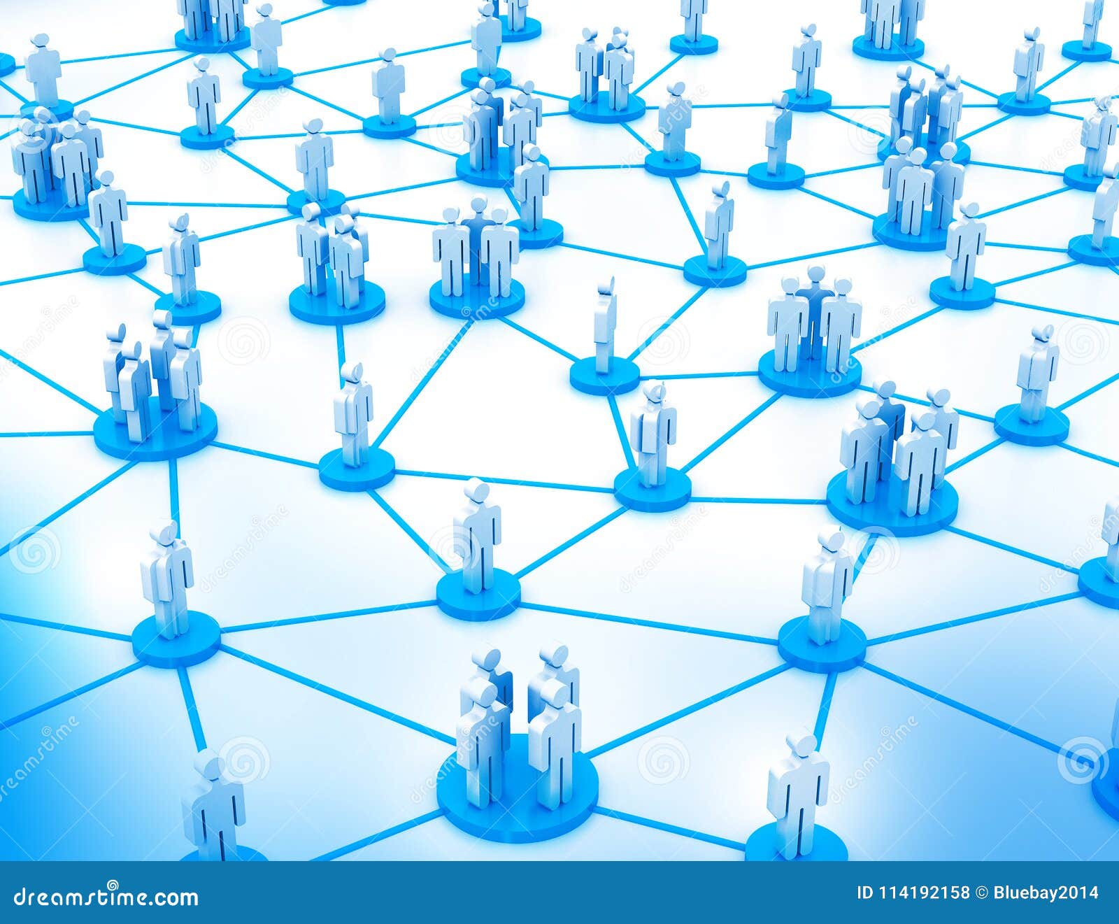 Social Networking. 3d Render Stock Illustration - Illustration of ...