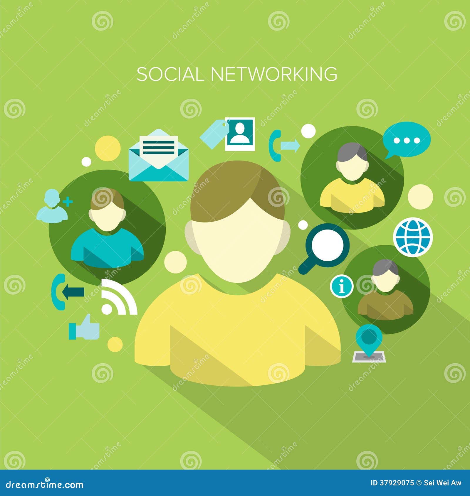 Social Networking stock vector. Illustration of feed - 37929075