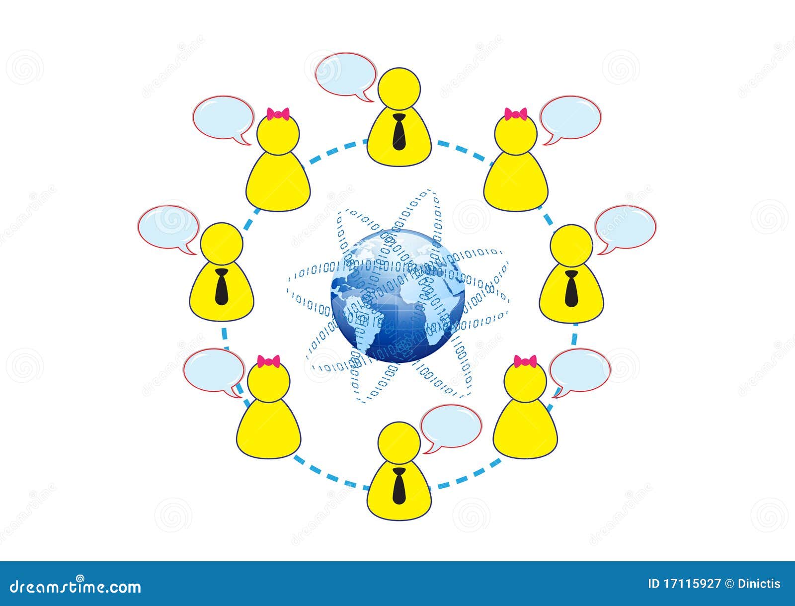 Global Friends Music Network Illustration | CartoonDealer.com #15211972