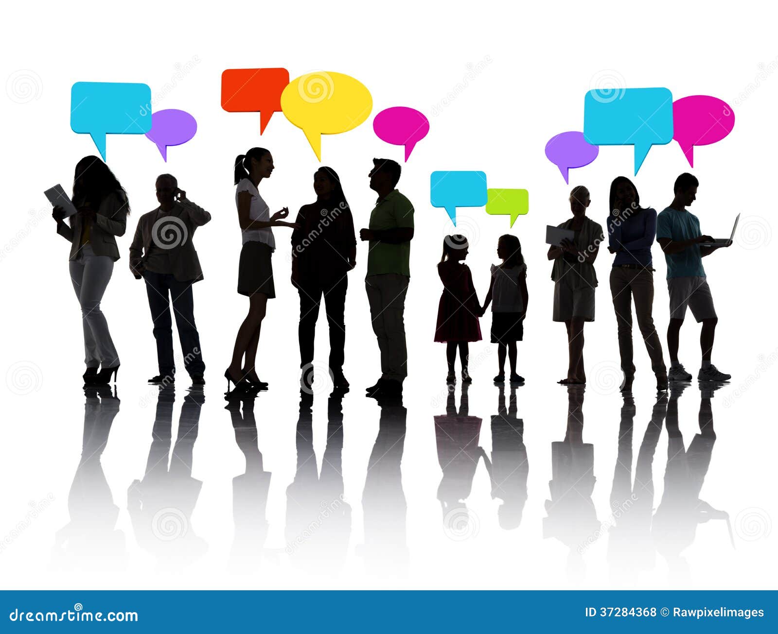 Social Networking stock photo. Image of laptop, bubble - 37284368