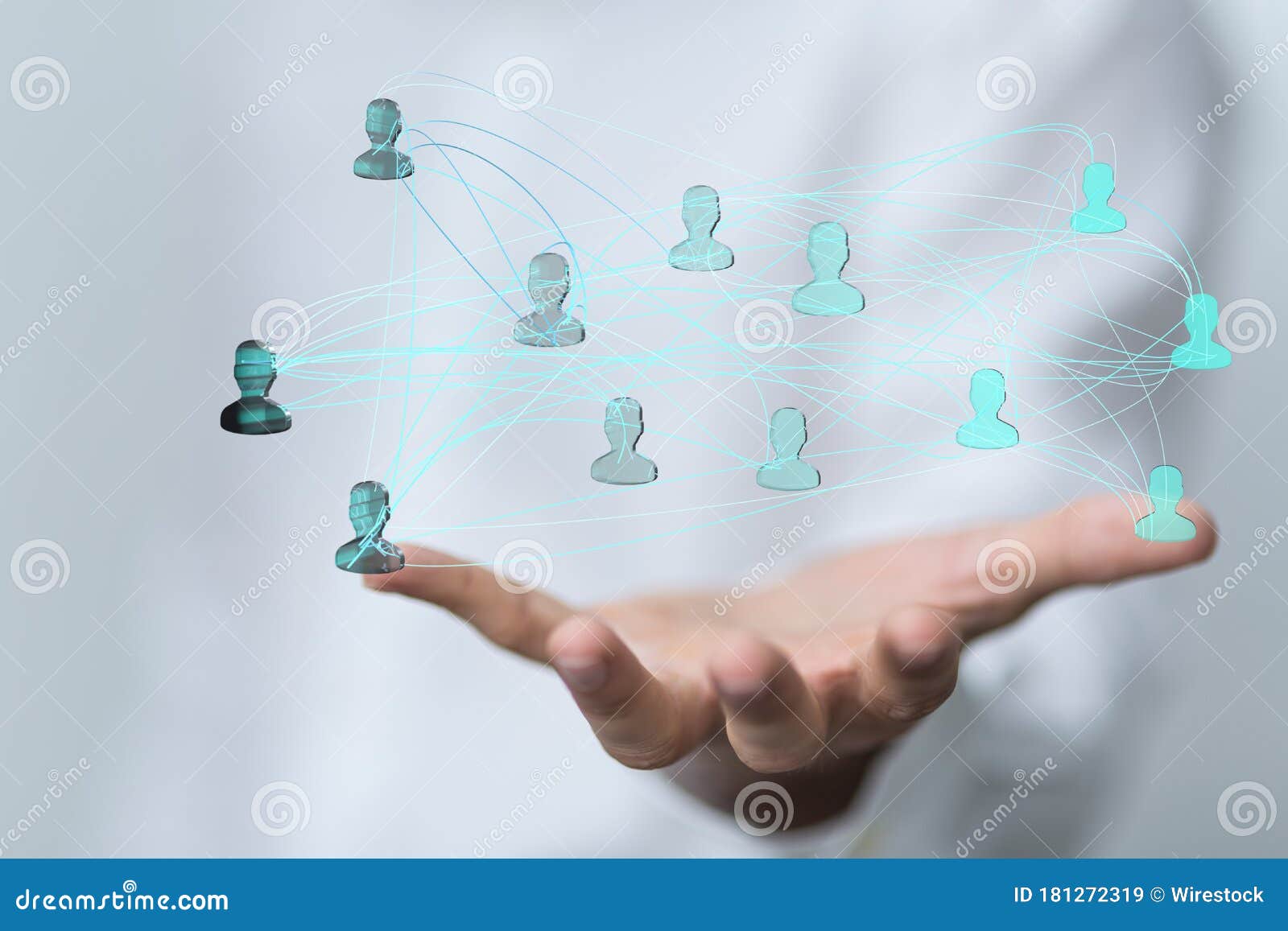 A Social Networking Illustration Team Group Stock Image - Image of icon ...