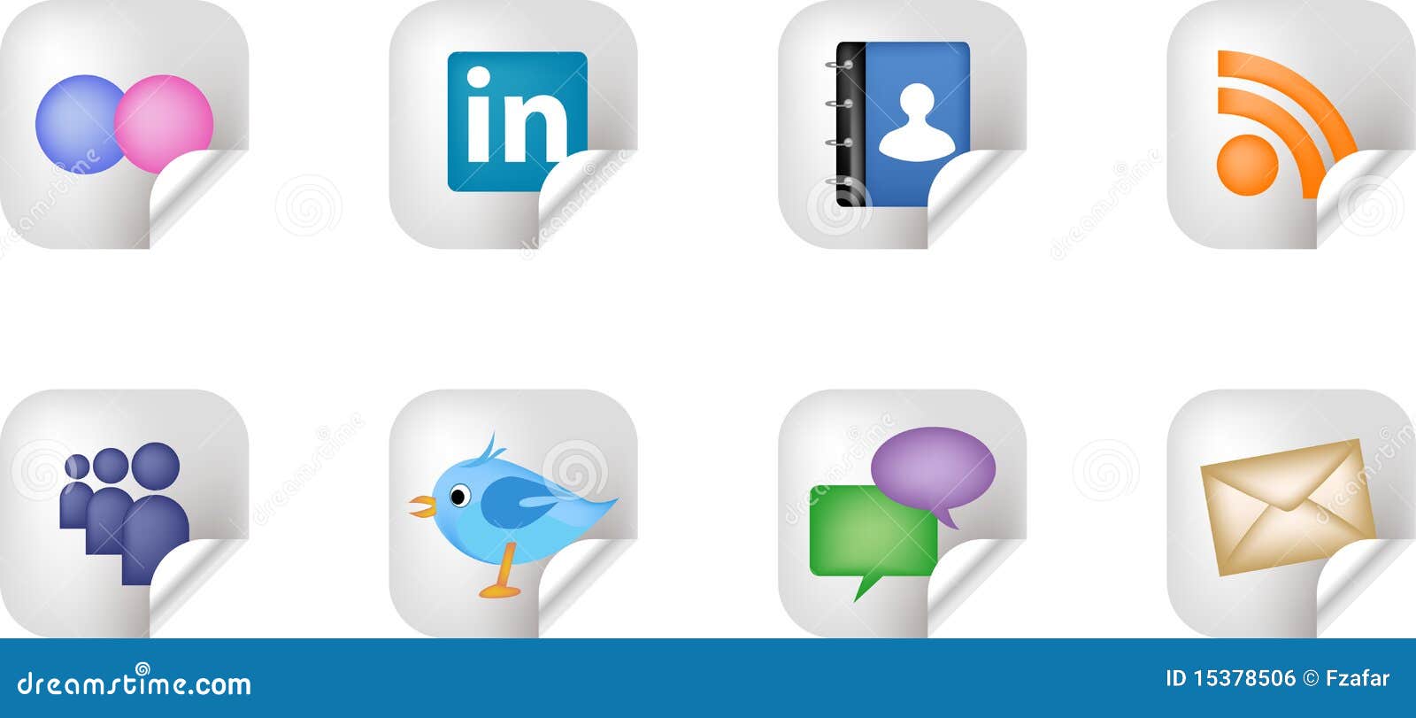 Social Networking Media Stickers Editorial Photo - Illustration of ...