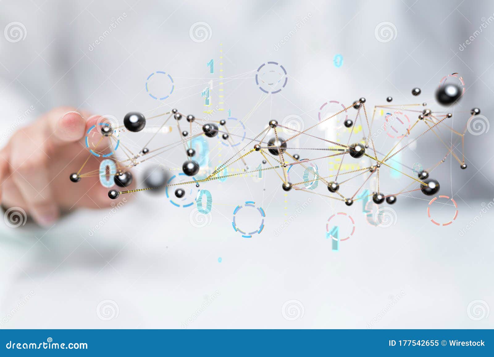 A Social Networking Scheme - Mixed Media Stock Image - Image of global ...