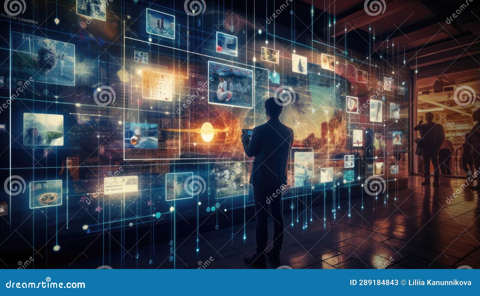 Social Networking Services, Streaming Videos. the Image Signifies the ...