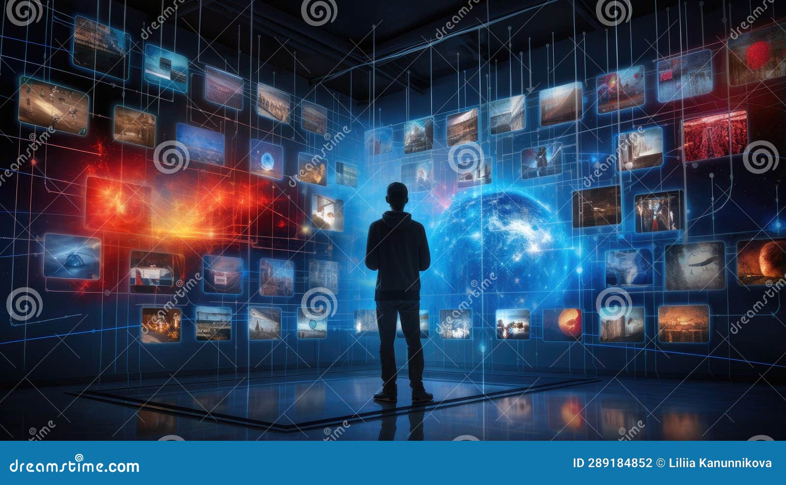 Social Networking Services, Streaming Videos. the Image Signifies the ...