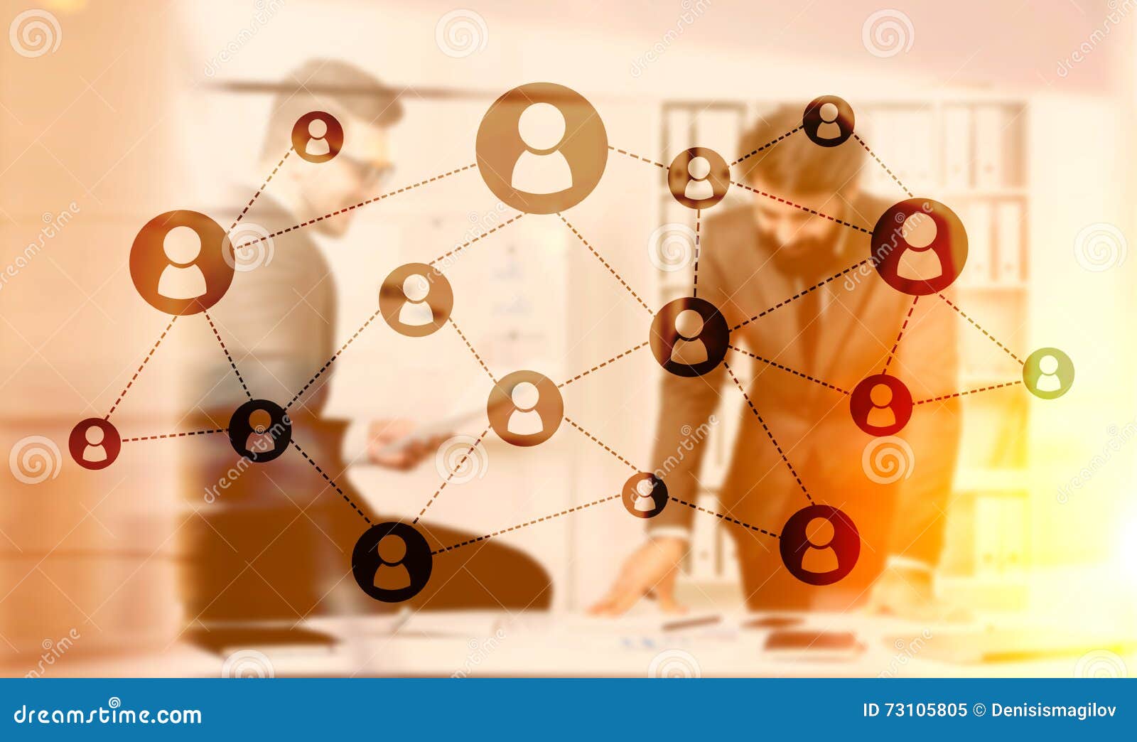 Social networking system stock illustration. Illustration of community ...