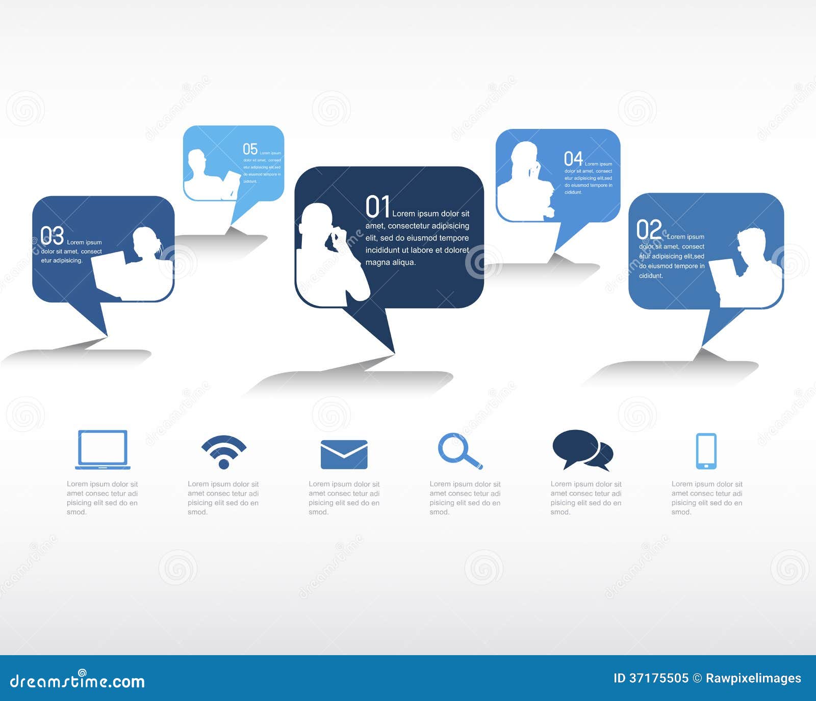 Social Networking Vector stock vector. Illustration of concept - 37175505