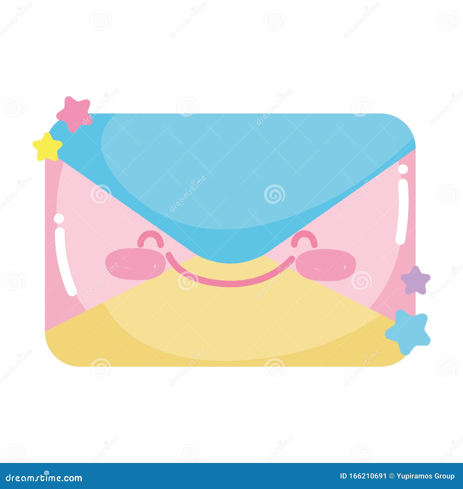 Social Networks Cartoon Email Envelope Message Icon Stock Vector ...