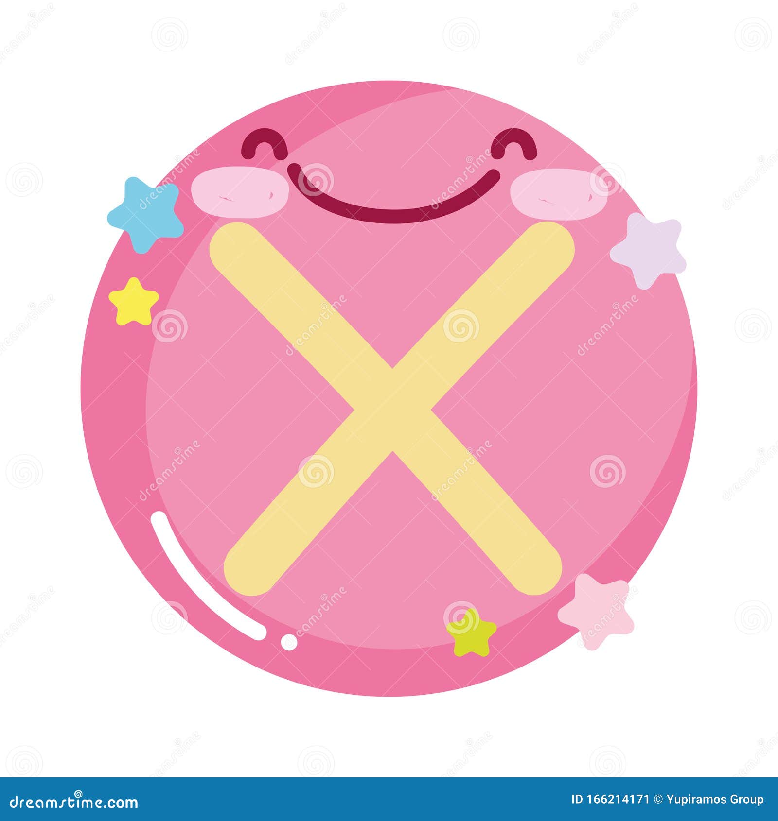 Social Networks Cartoon Error Button Icon Stock Vector - Illustration ...