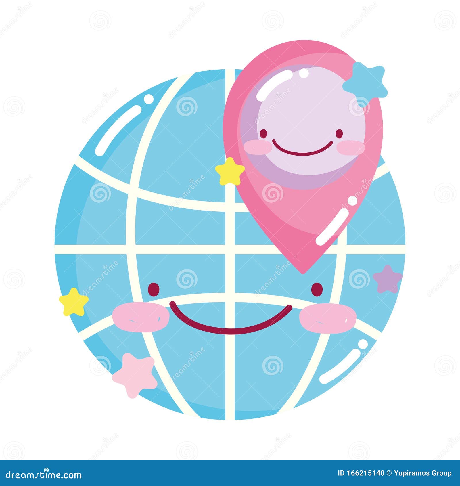 Social Networks Cartoon World Gps Location Pointer Icon 向量例证 - 插画 包括有 ...