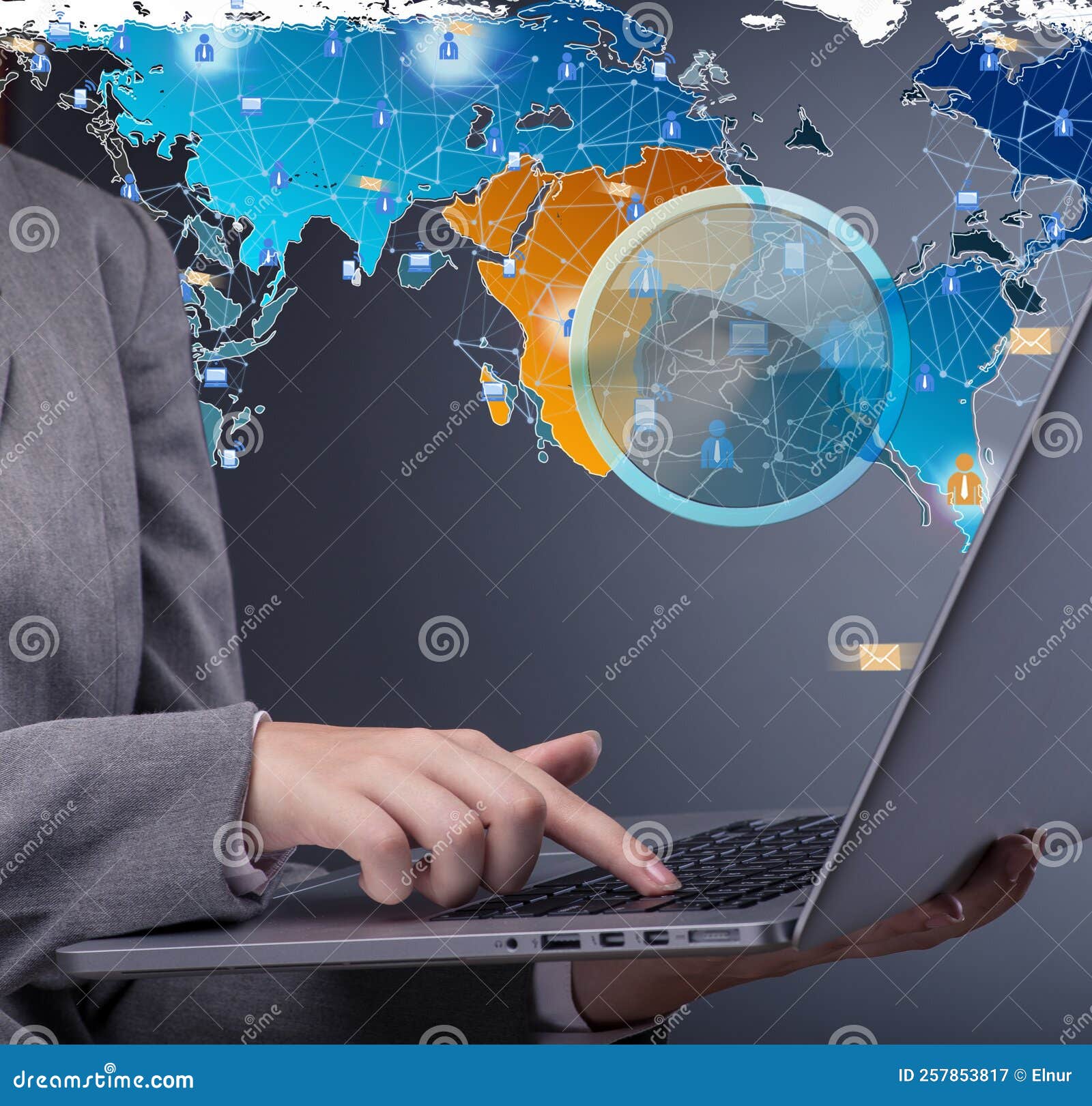 Social Networks and Online Interactions Concept Stock Image - Image of ...