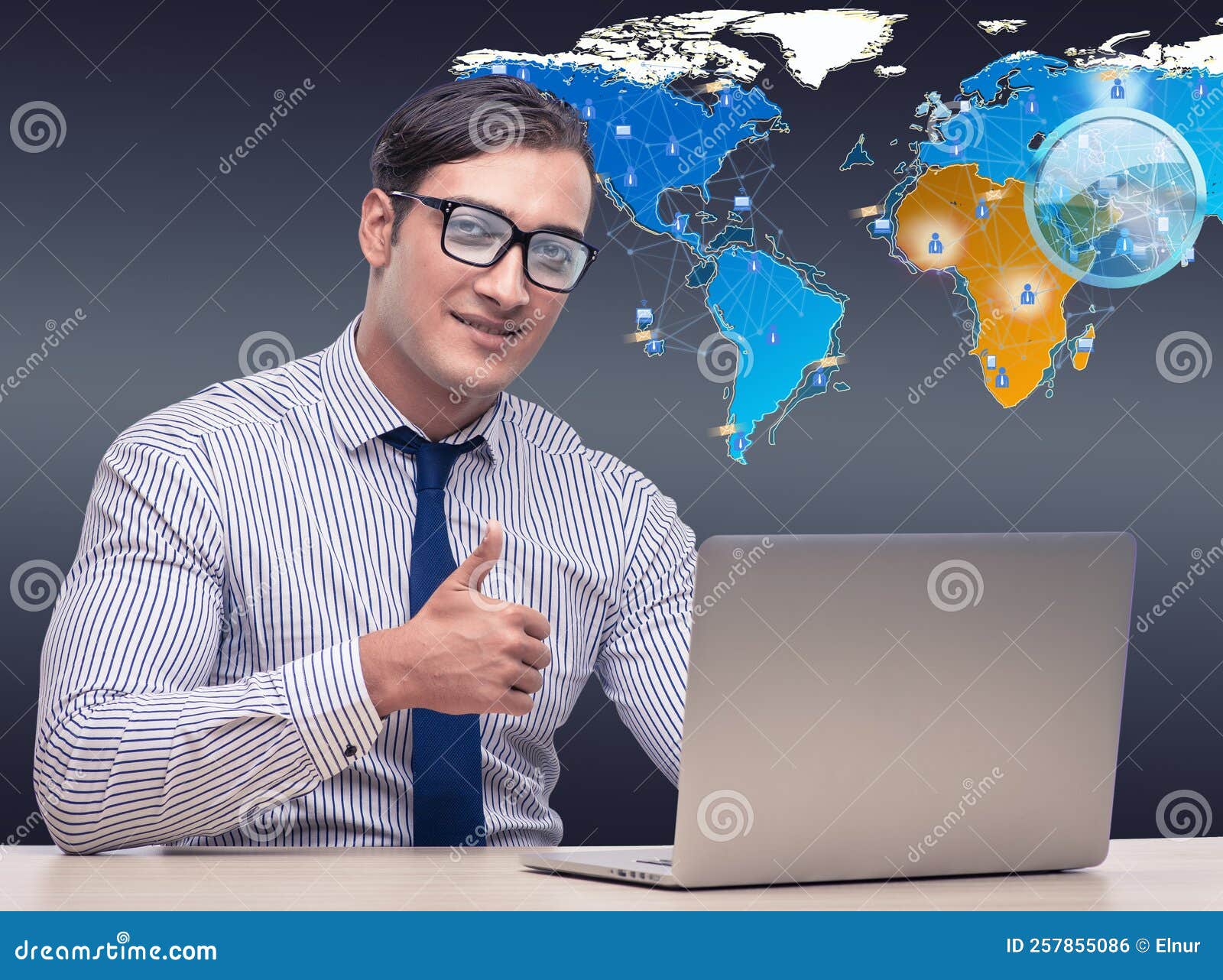 Social Networks and Online Interactions Concept Stock Photo - Image of ...