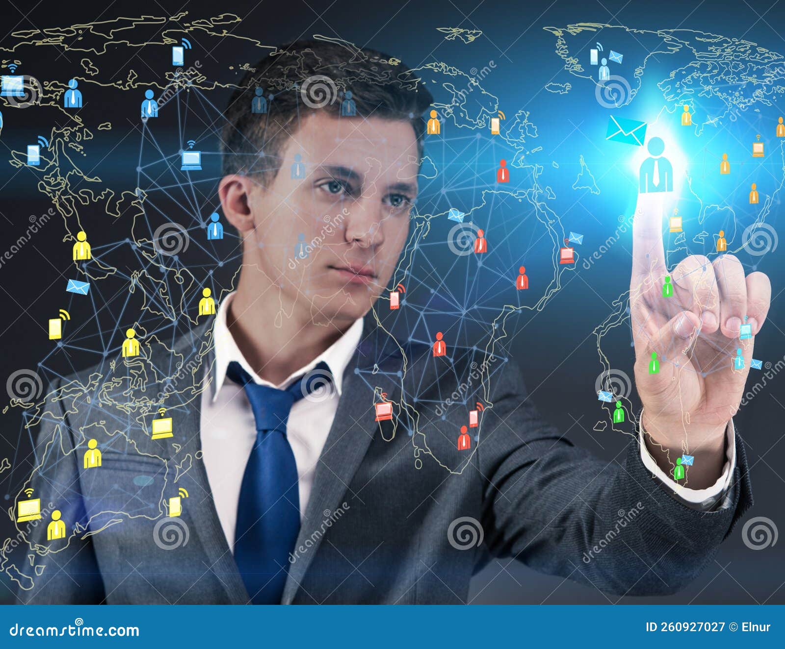Social Networks and Online Interactions Concept Stock Image - Image of ...