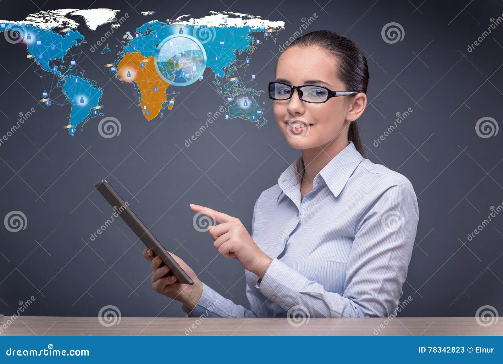 The Social Networks and Online Interactions Concept Stock Image - Image ...