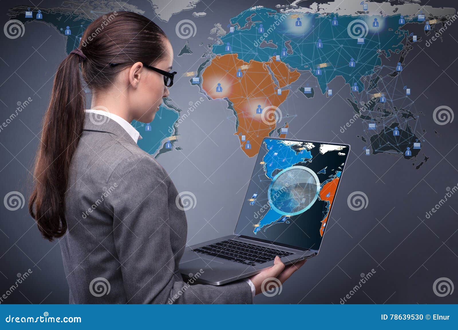 The Social Networks and Online Interactions Concept Stock Photo - Image ...