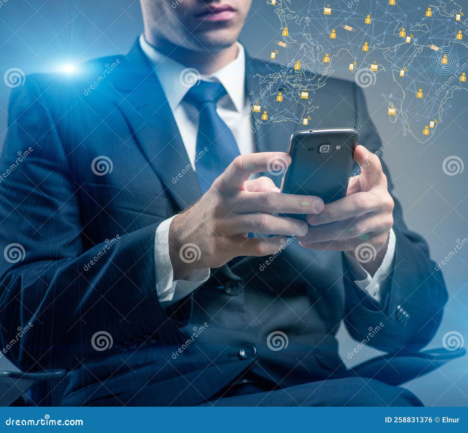 Social Networks and Online Interactions Concept Stock Photo - Image of ...
