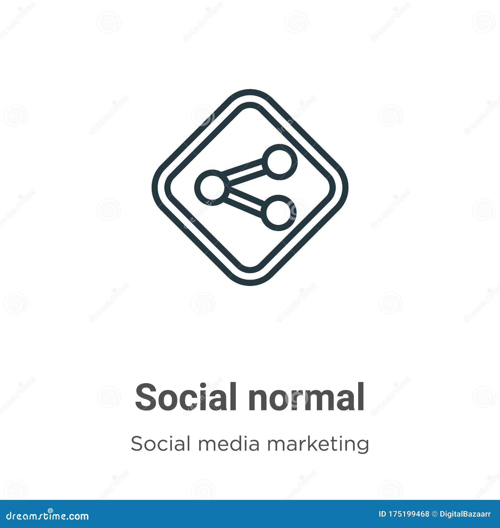 Social Normal Icon In Filled, Thin Line, Outline And Stroke Style ...