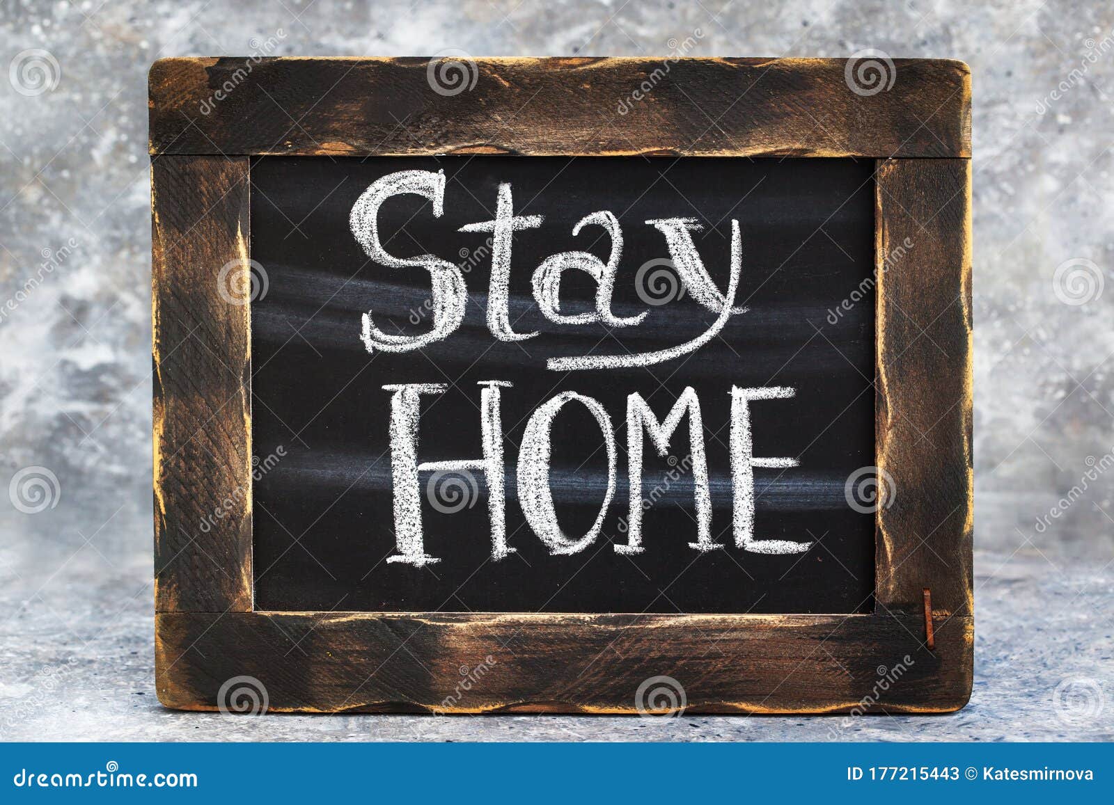 Social Notice Board with Message Stay at Home Stock Image - Image of ...