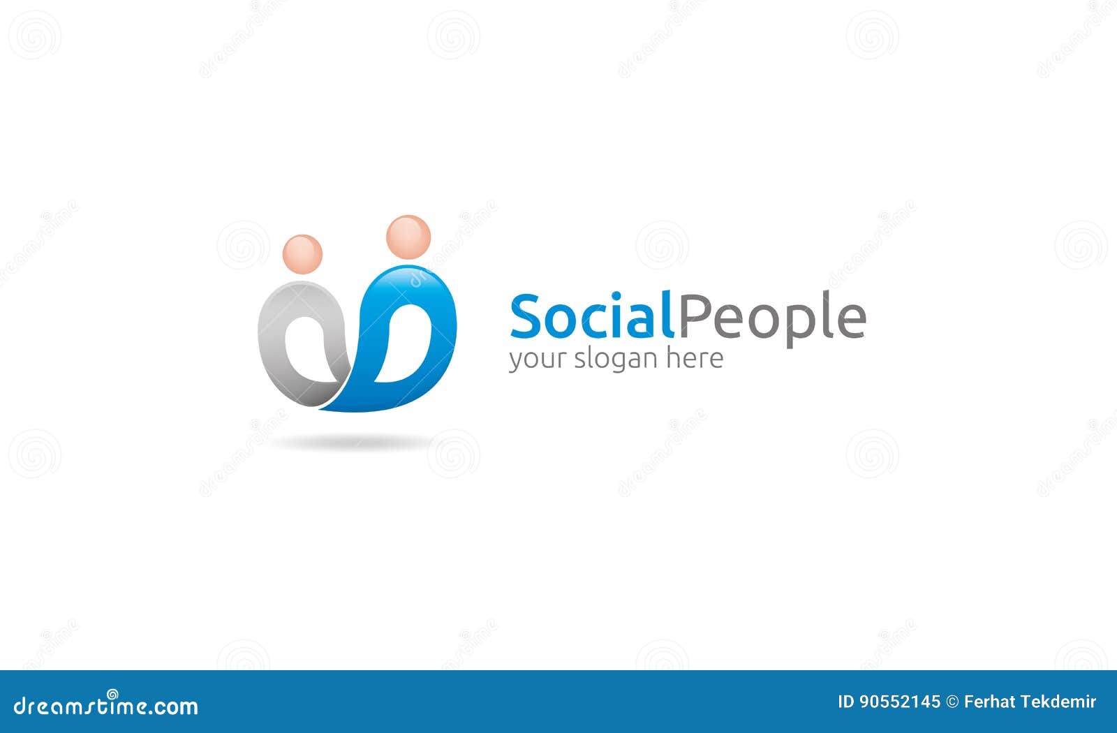 Social People Logo stock vector. Illustration of internet - 90552145