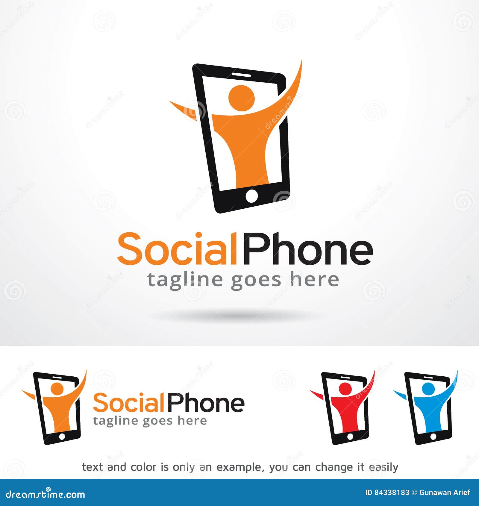 Social Phone Logo Template Design Vector Editorial Stock Photo ...