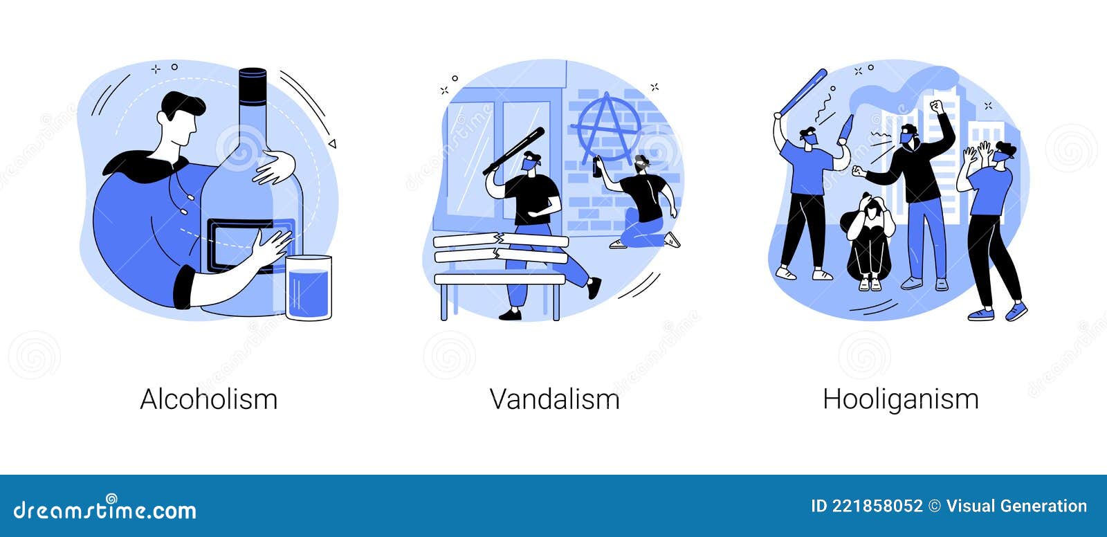 Social Problems Abstract Concept Vector Illustrations. Stock Vector ...