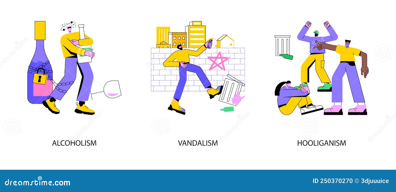 Social Problems Abstract Concept Vector Illustrations. Stock Vector ...