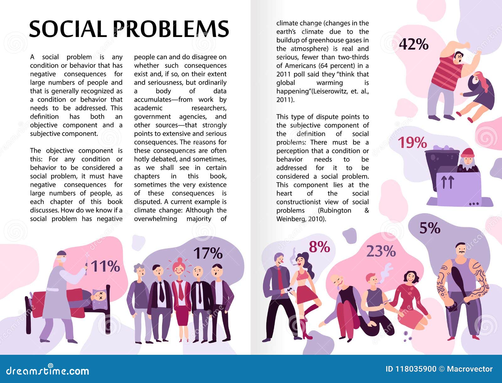 Social Problems Infographics Stock Vector - Illustration of elements ...