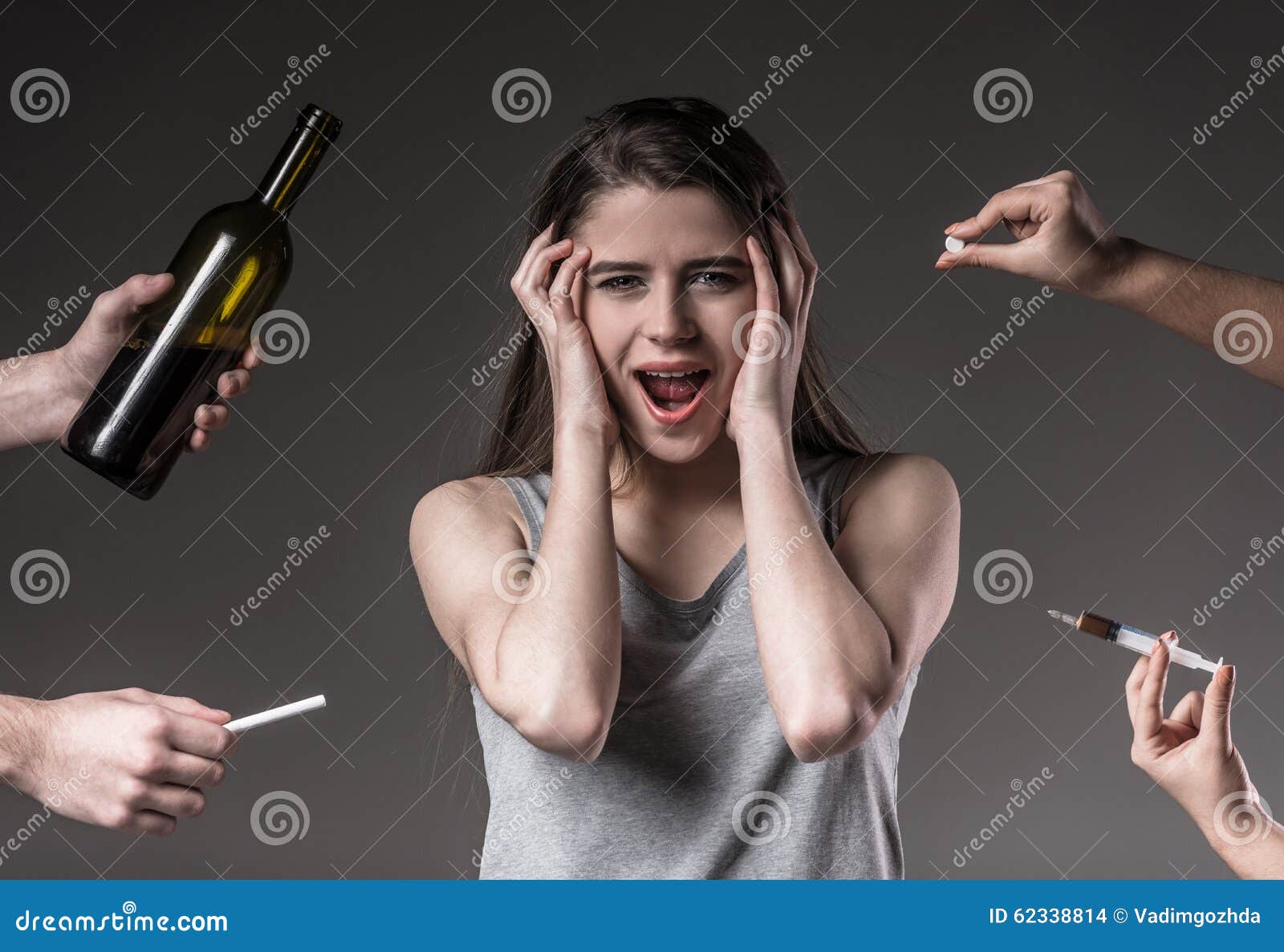 Social problems woman stock photo. Image of habit, disease - 62338814