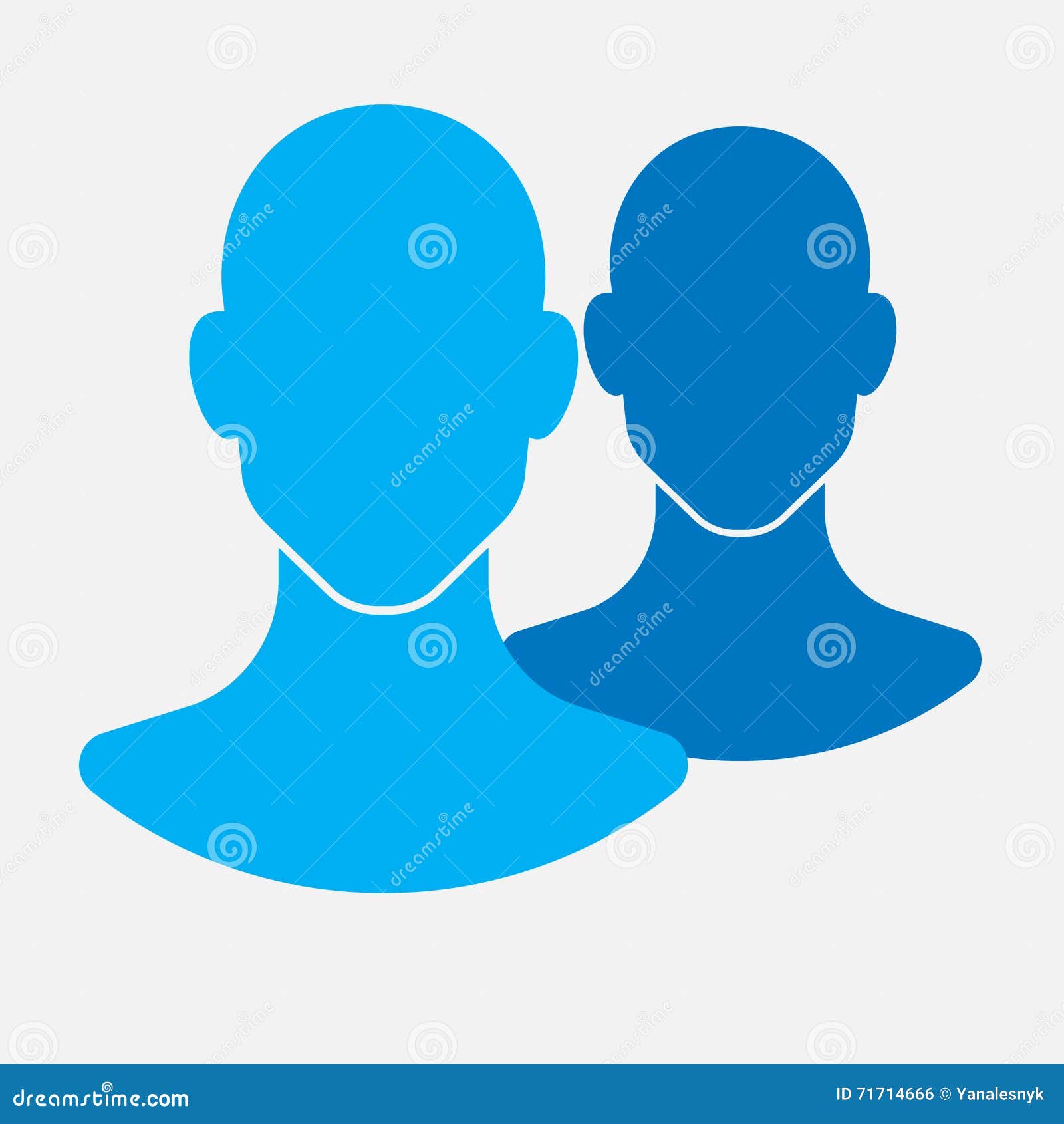 Social Profile Icon, Flat Vector Image Stock Vector - Illustration of ...