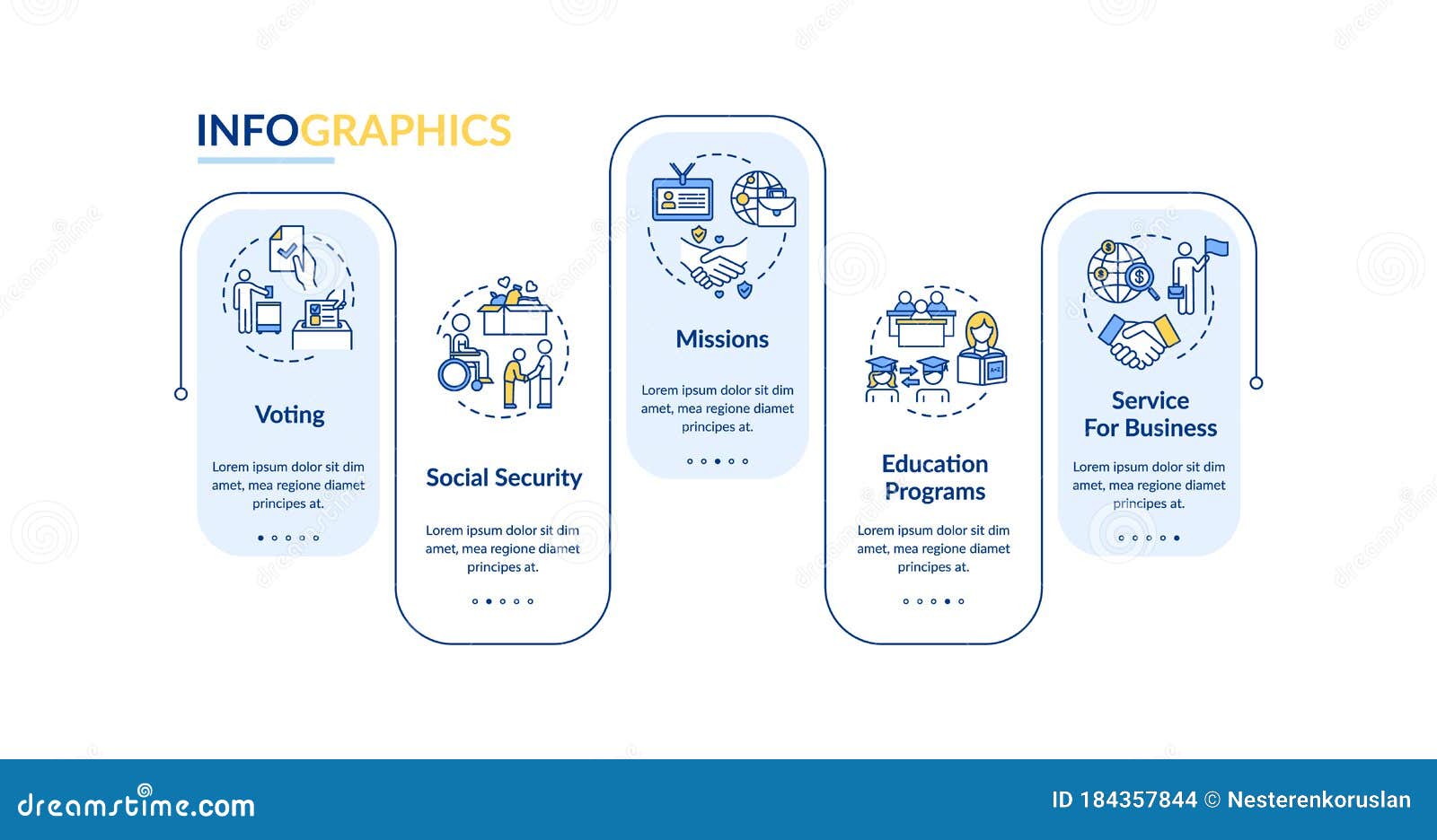 Social Program Vector Infographic Template Stock Vector - Illustration ...