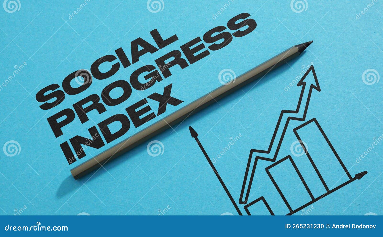 Social Progress Index SPI is Shown Using the Text Stock Photo - Image ...