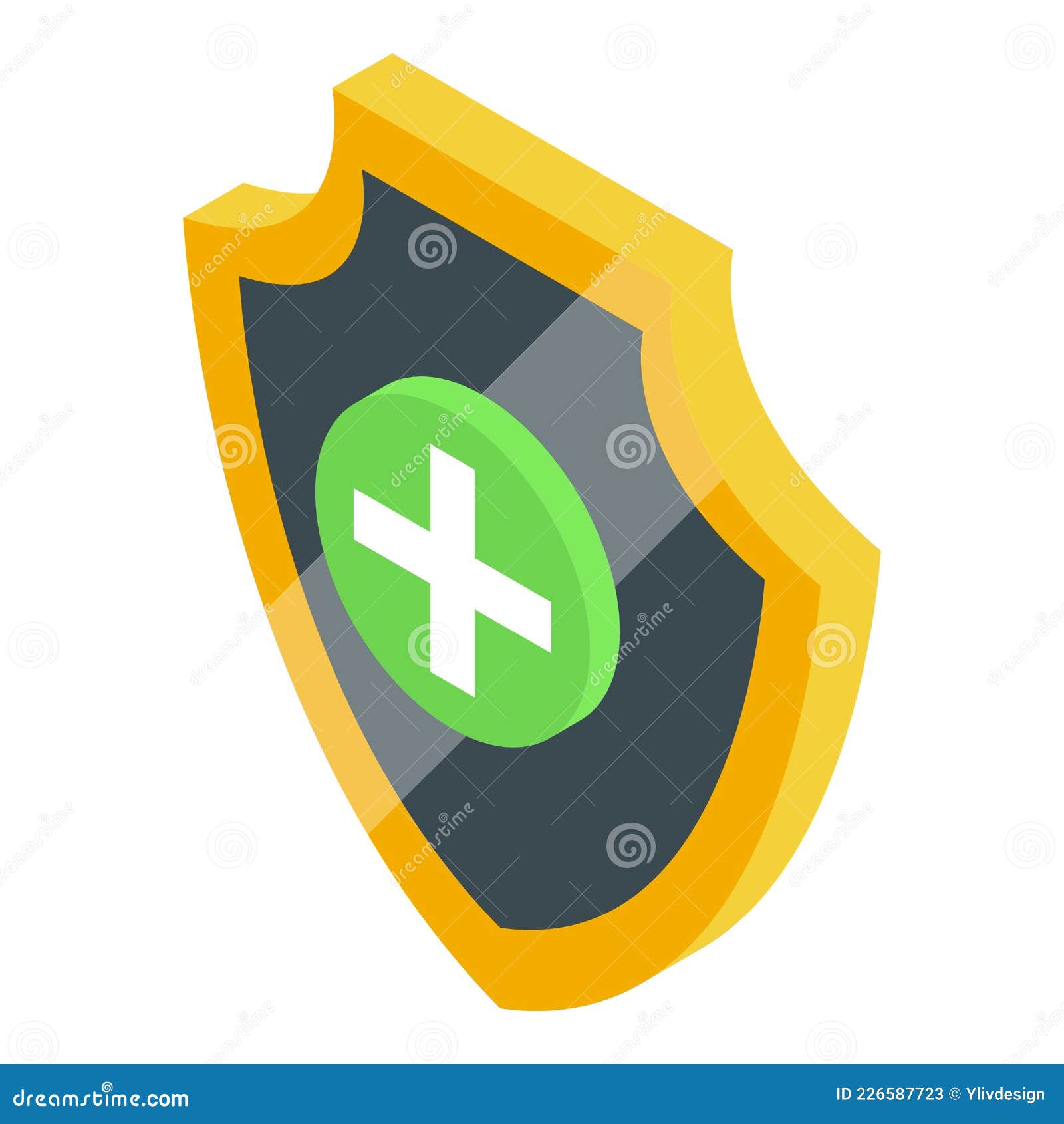 Social Protection Shield Icon Isometric Vector. Protect Insurance Stock ...