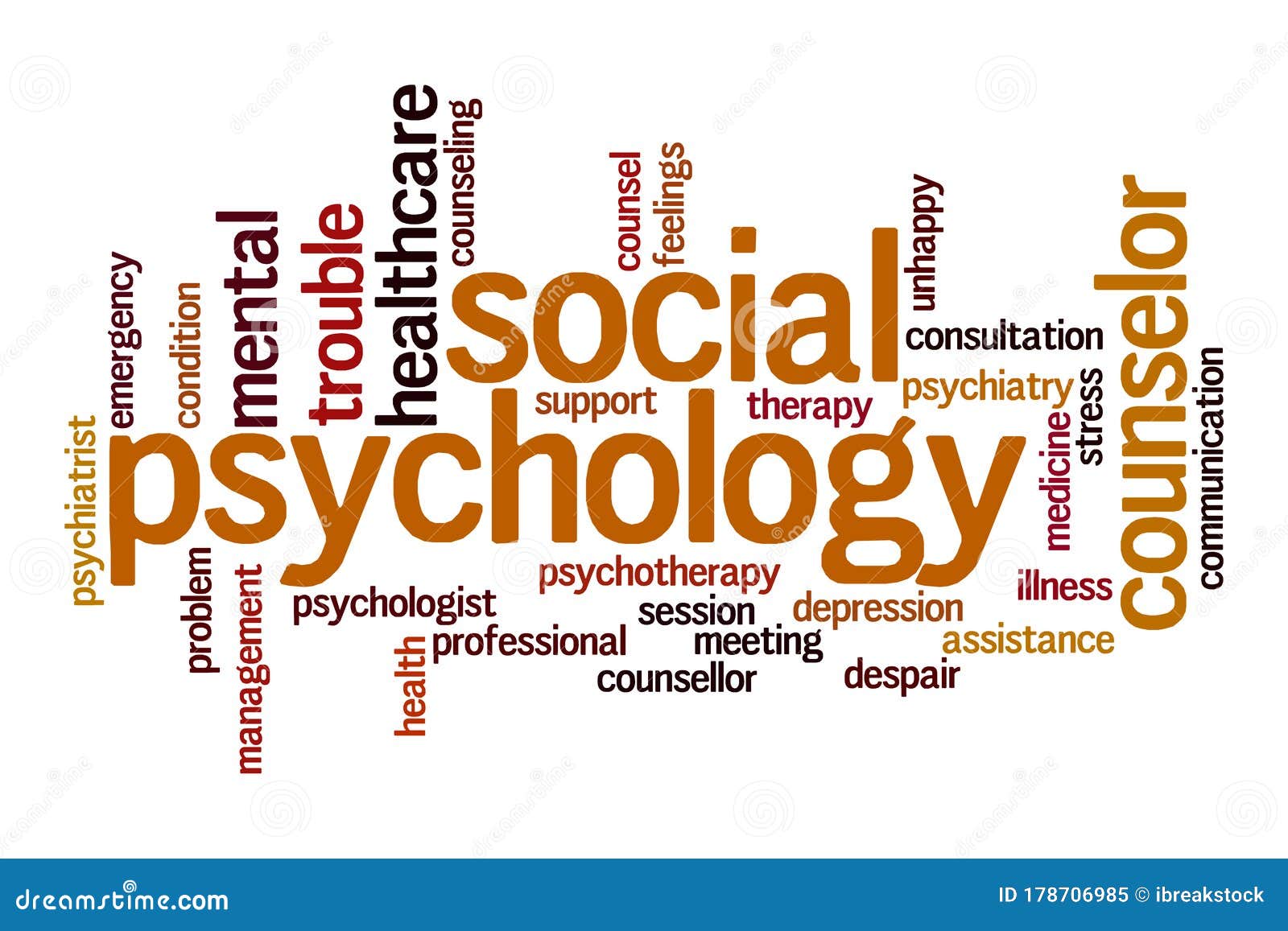 Social Psychology Word Cloud Concept Stock Illustration - Illustration ...