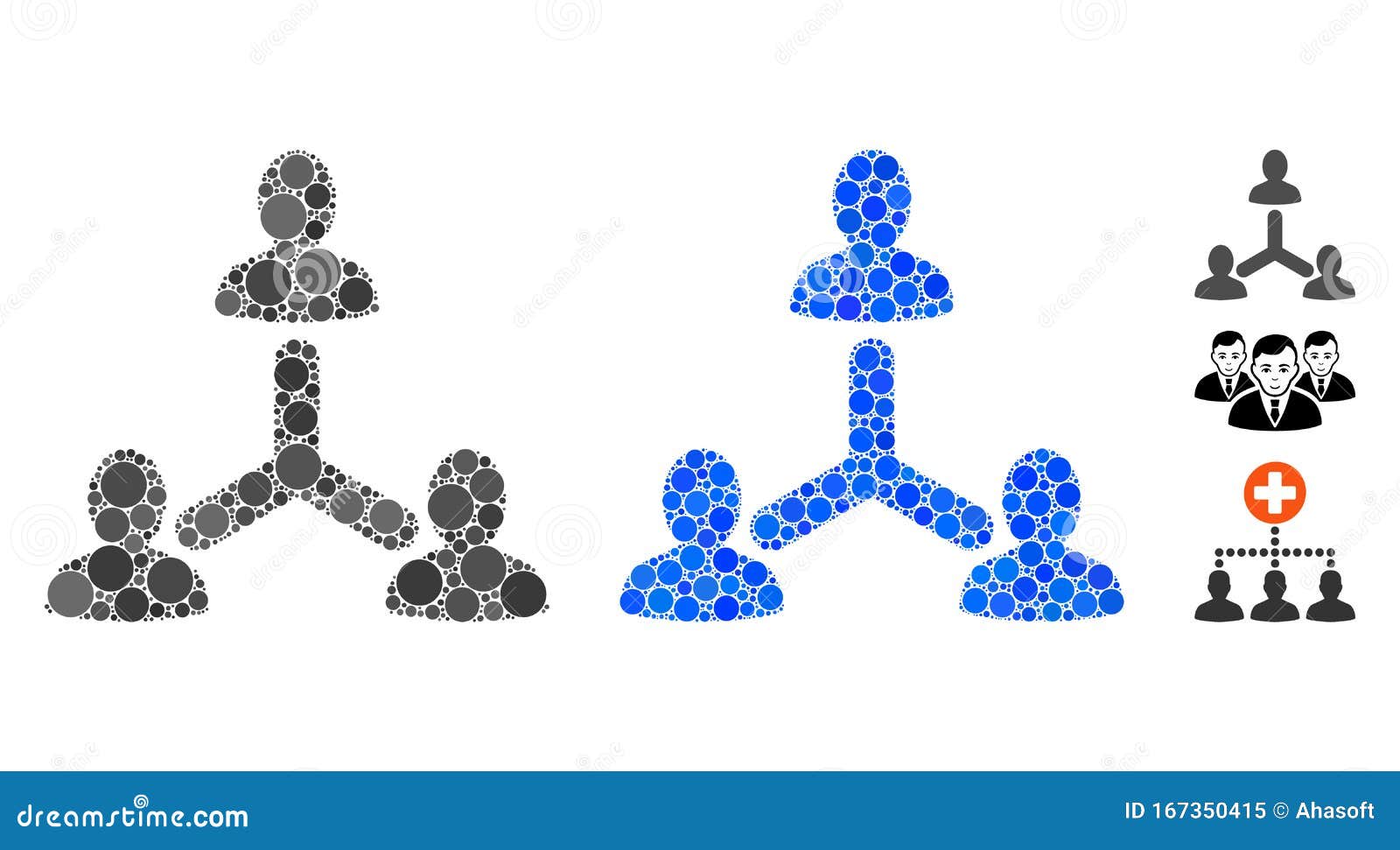 Social Relations Mosaic Icon of Circles Stock Vector - Illustration of ...