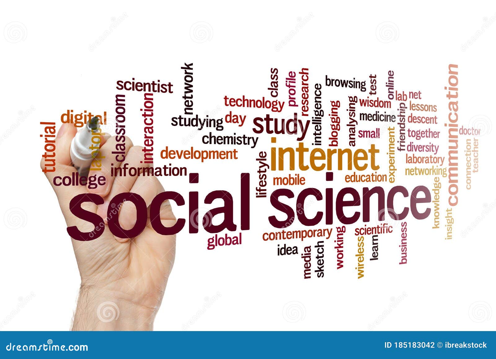 Social Science Word Cloud Concept Stock Illustration - Illustration of ...