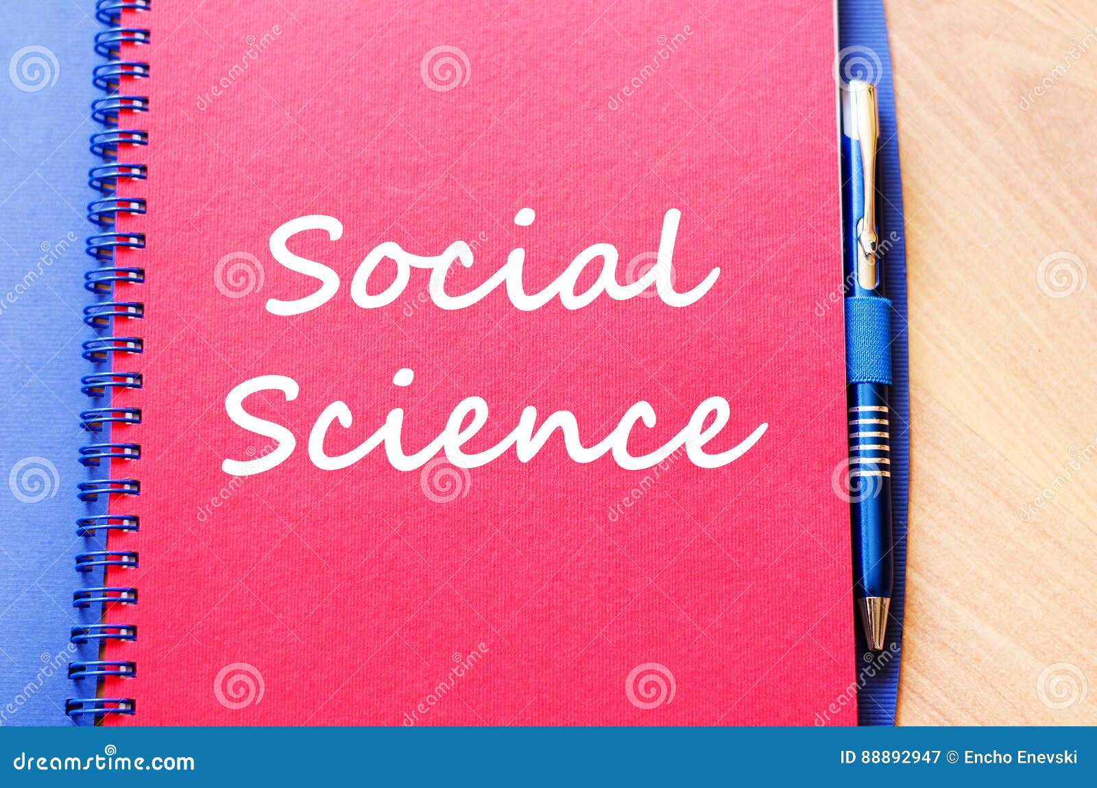 Social Science Write on Notebook Stock Image - Image of conceptual ...