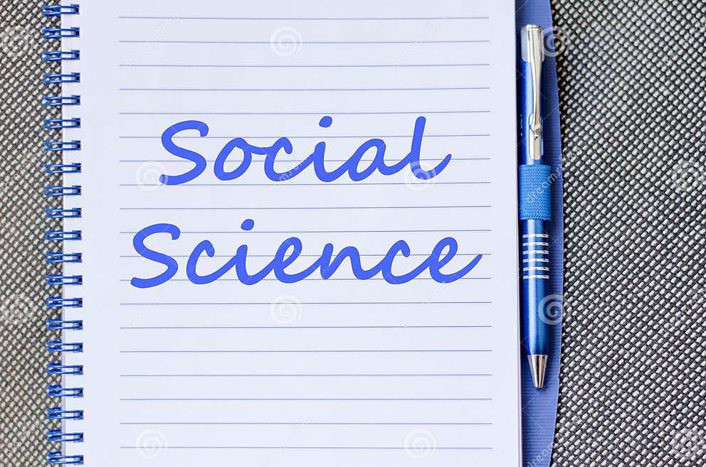Social Science Write on Notebook Stock Image - Image of psychology ...