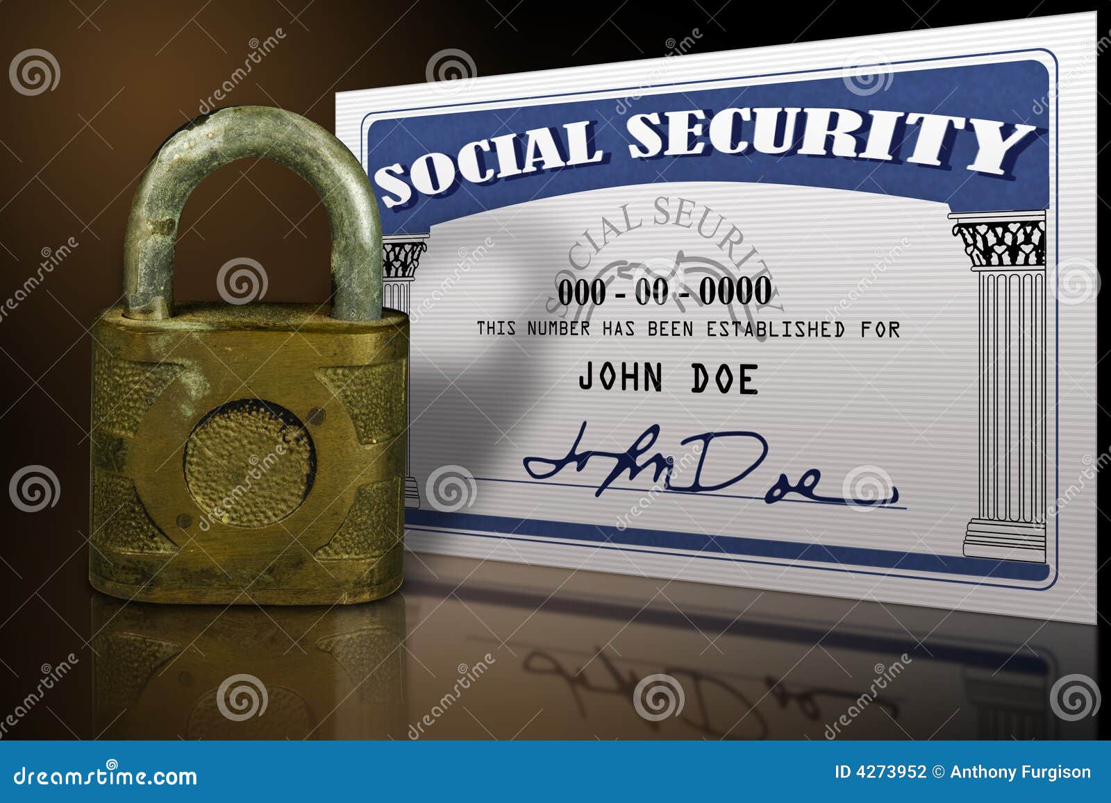 Social Security card stock photo. Image of warning, sign - 4273952