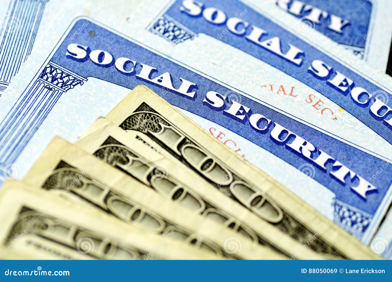 Social Security Card for Identification Stock Image - Image of ...