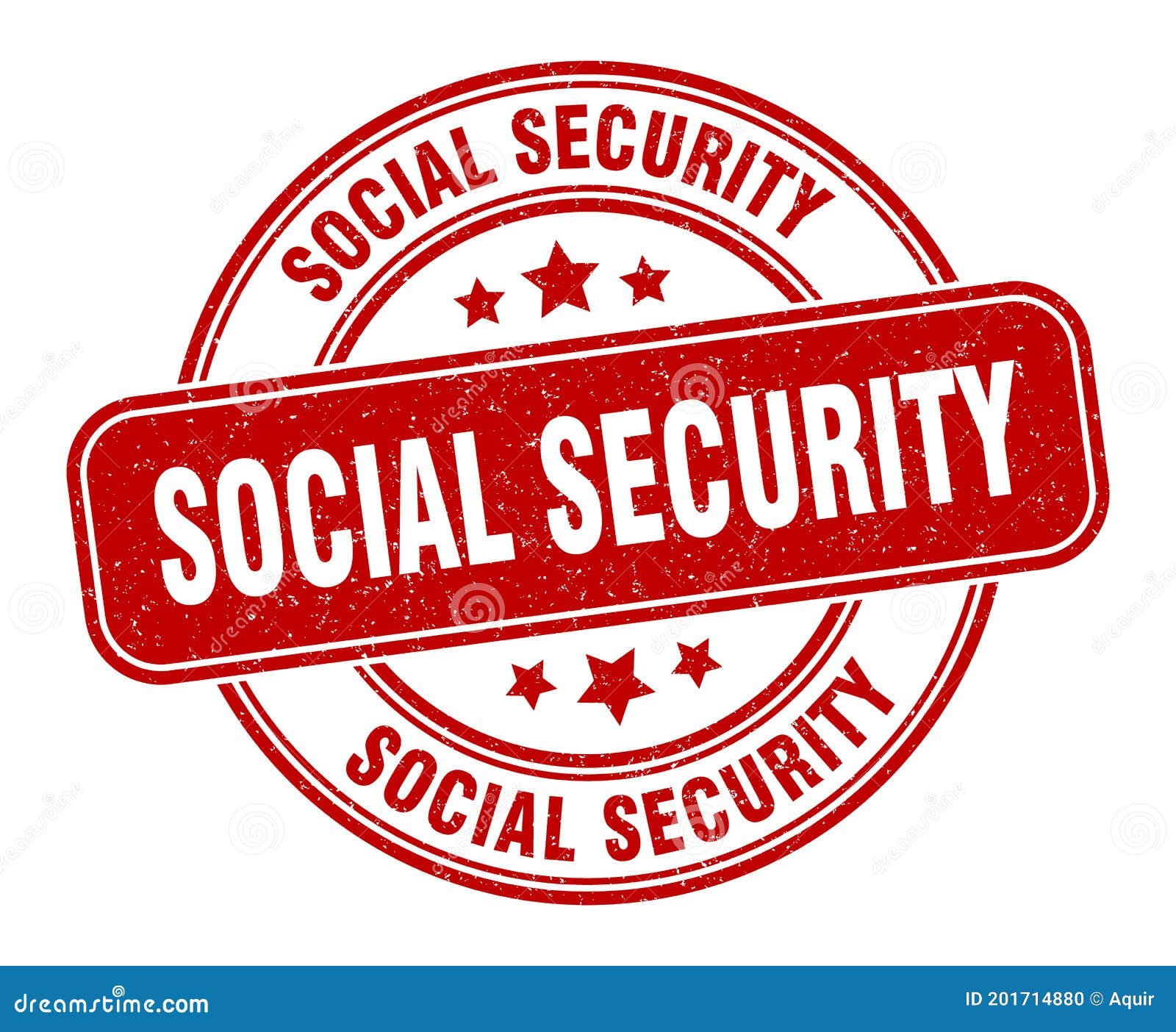 Social Security Stamp. Social Security Label. Round Grunge Sign Stock ...