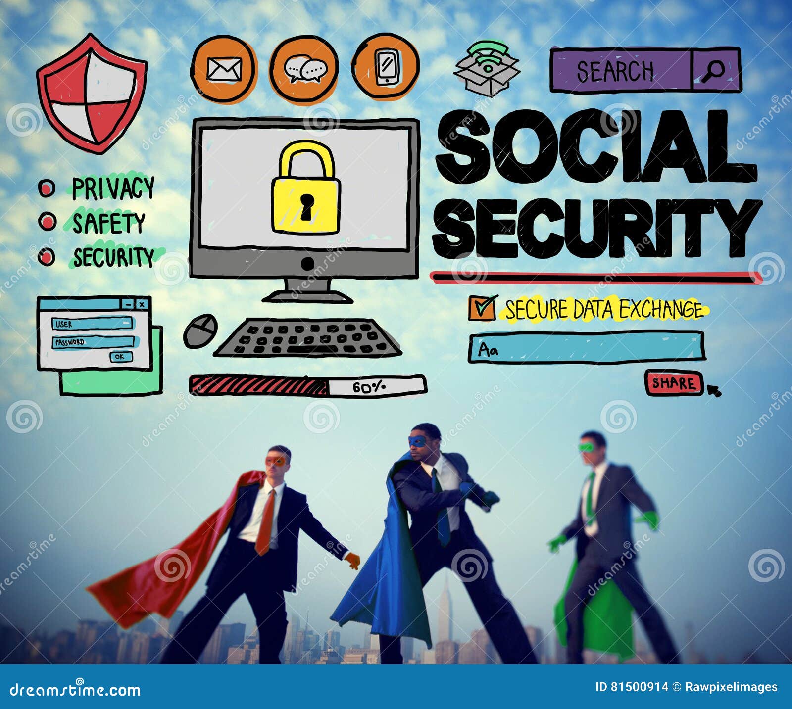 Social Security Welfare Retirement Payment Concept Stock Photo - Image ...