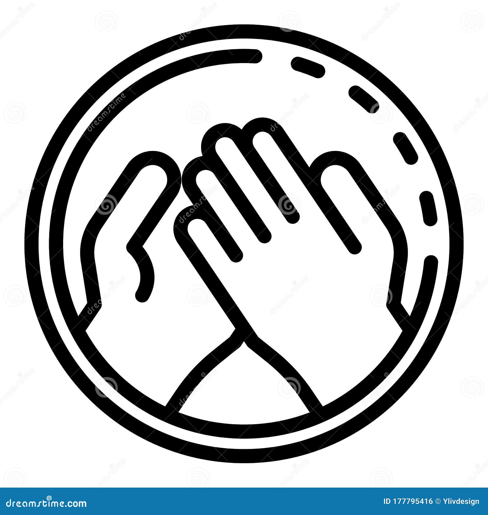 Social Service Support Icon, Outline Style Stock Vector - Illustration ...