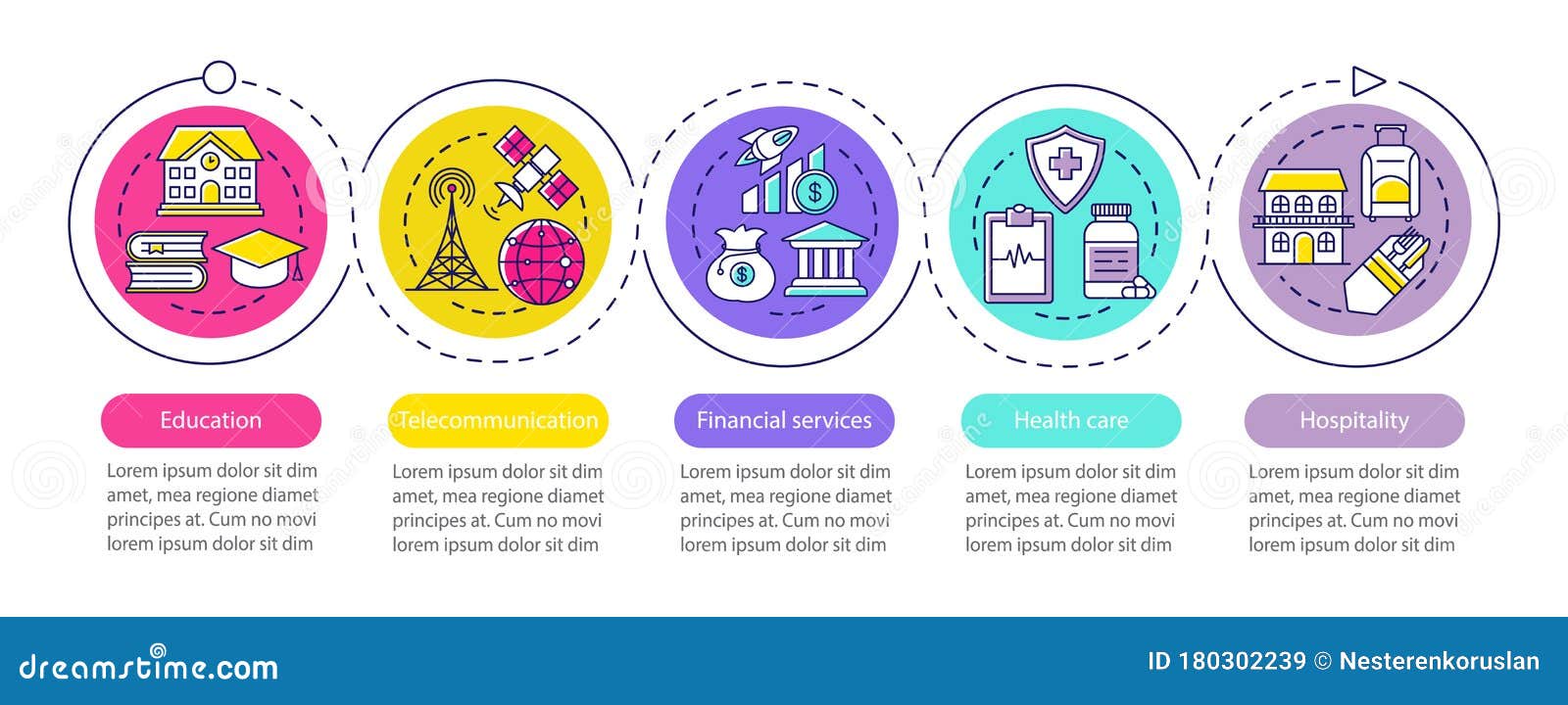 Social Services Vector Infographic Template. Business Presentation ...