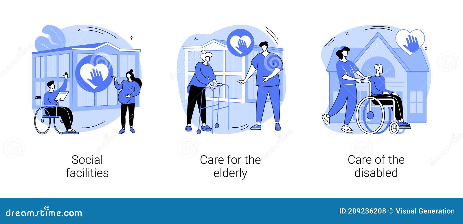 Social Services Work Abstract Concept Vector Illustrations. Stock ...