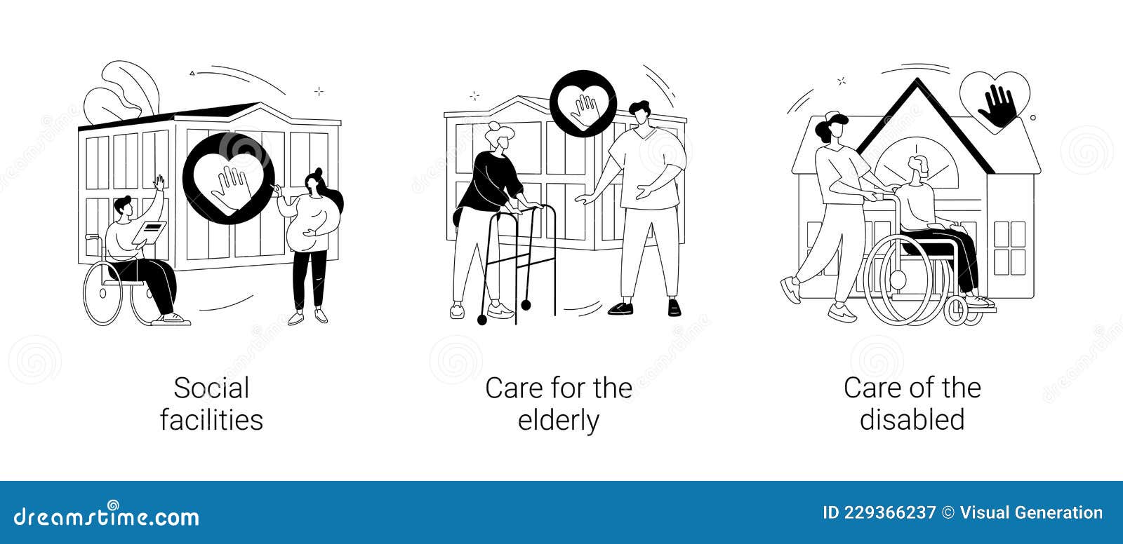 Social Services Work Abstract Concept Vector Illustrations. Stock ...