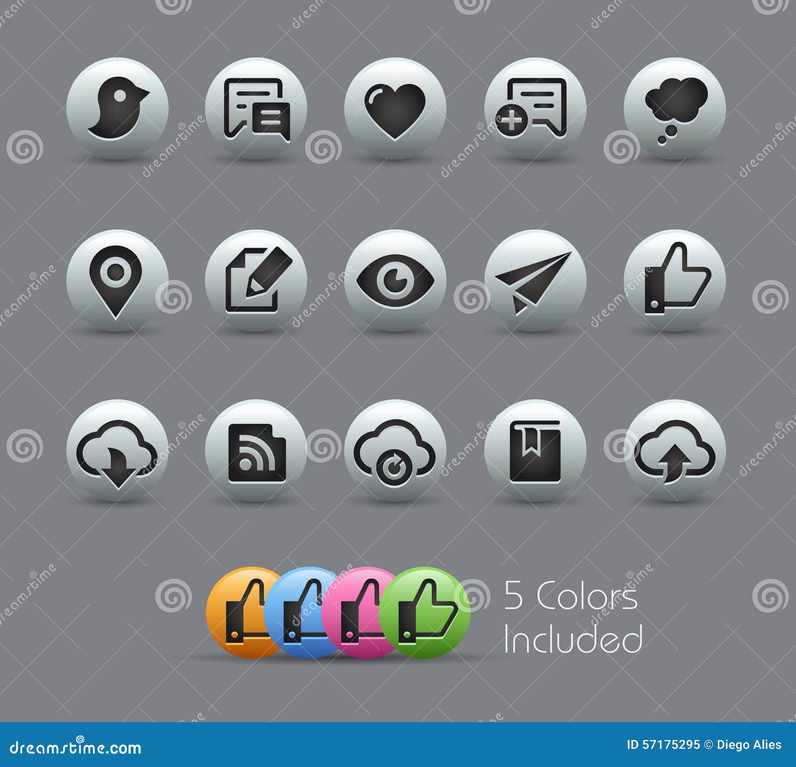 Social Sharing and Communications Stock Vector - Illustration of book ...