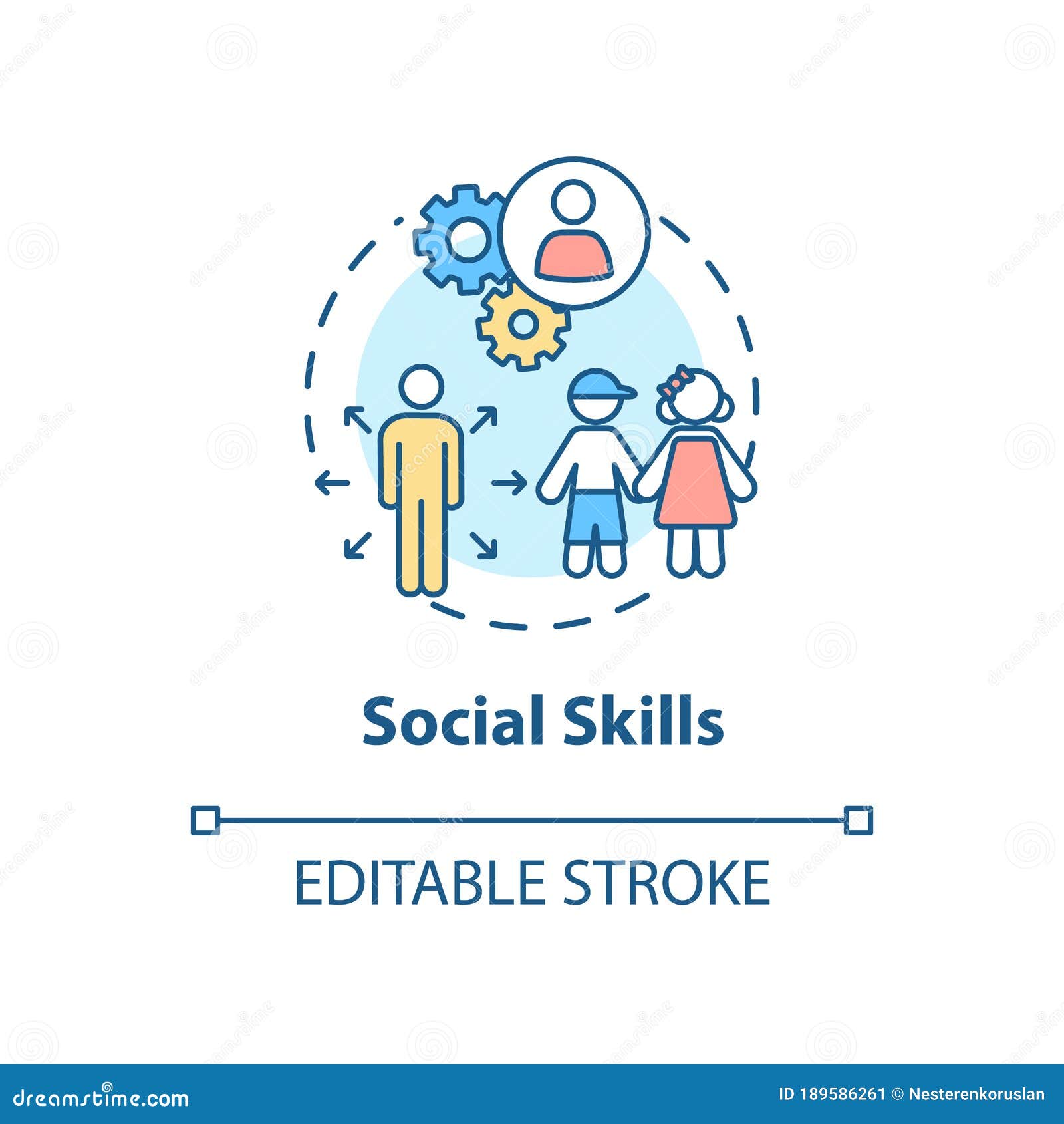 Social Skills Development In Kindergarten Isolated Cartoon Vector ... Social Skills Development In Kindergarten Isolated Cartoon Vector ...